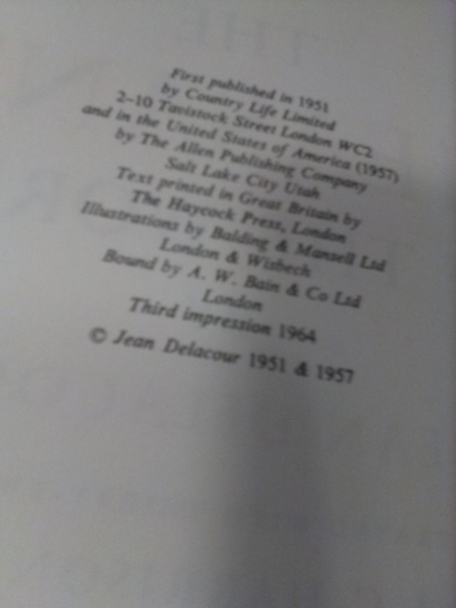 Book: Pheasants of The World Jean Delacour - Bird Supplies : Books